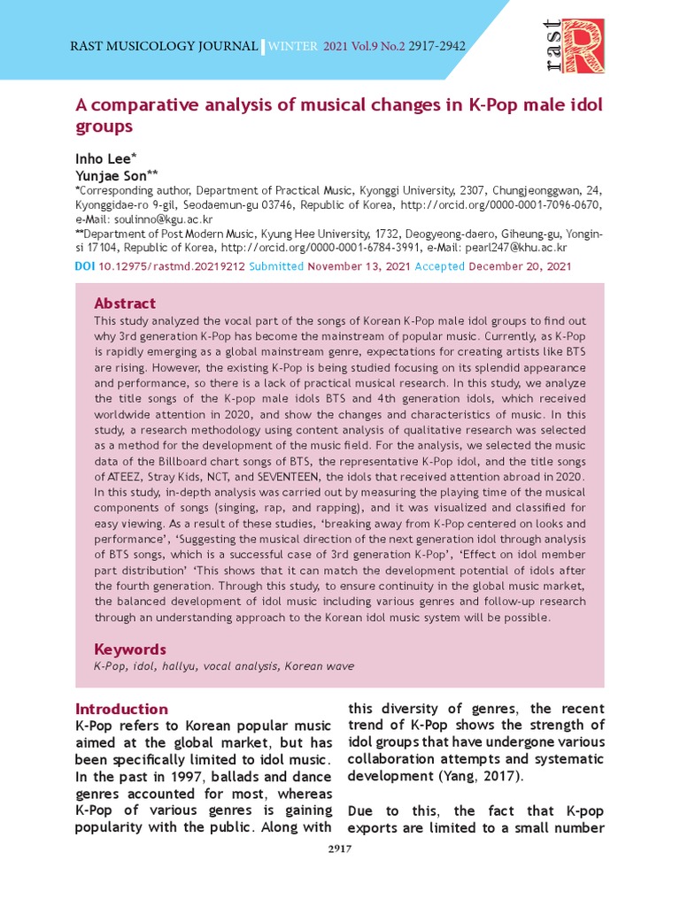 A Comparative Analysis of Musical Change | PDF
