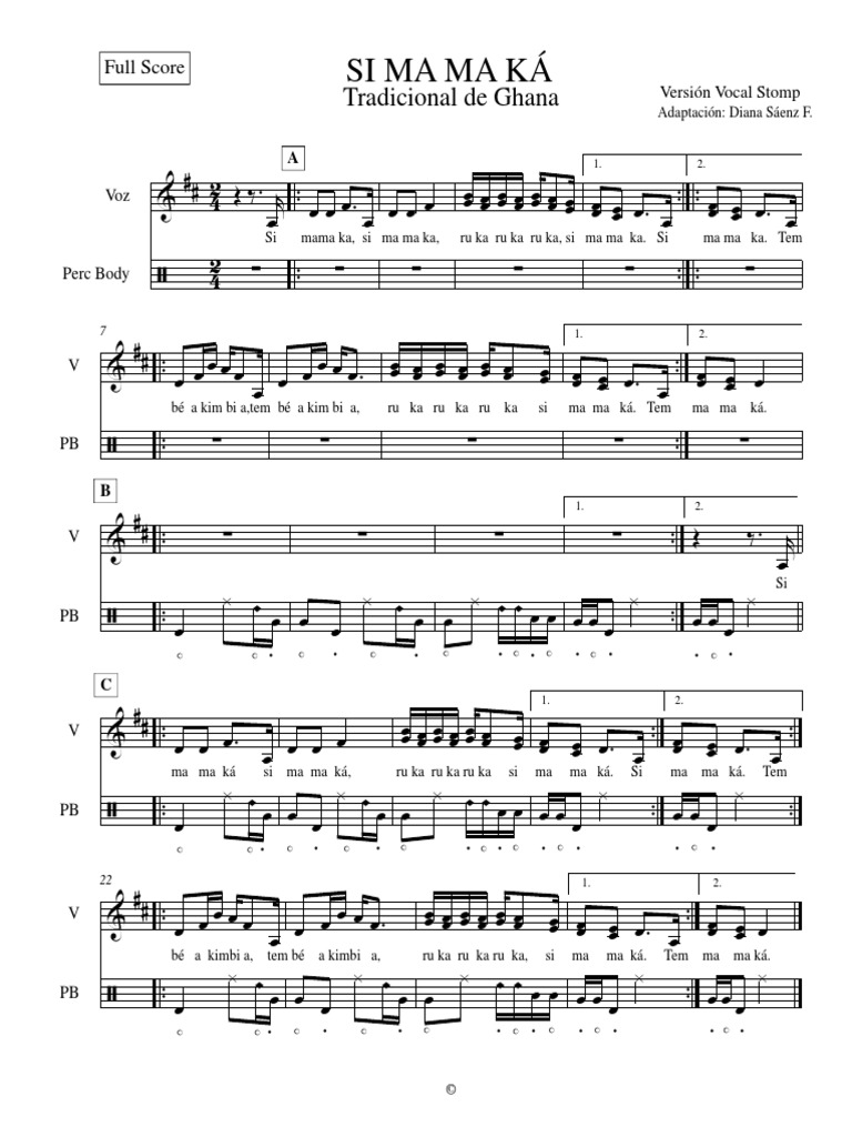 SIMAMAKÁ VOCAL STOMP | PDF