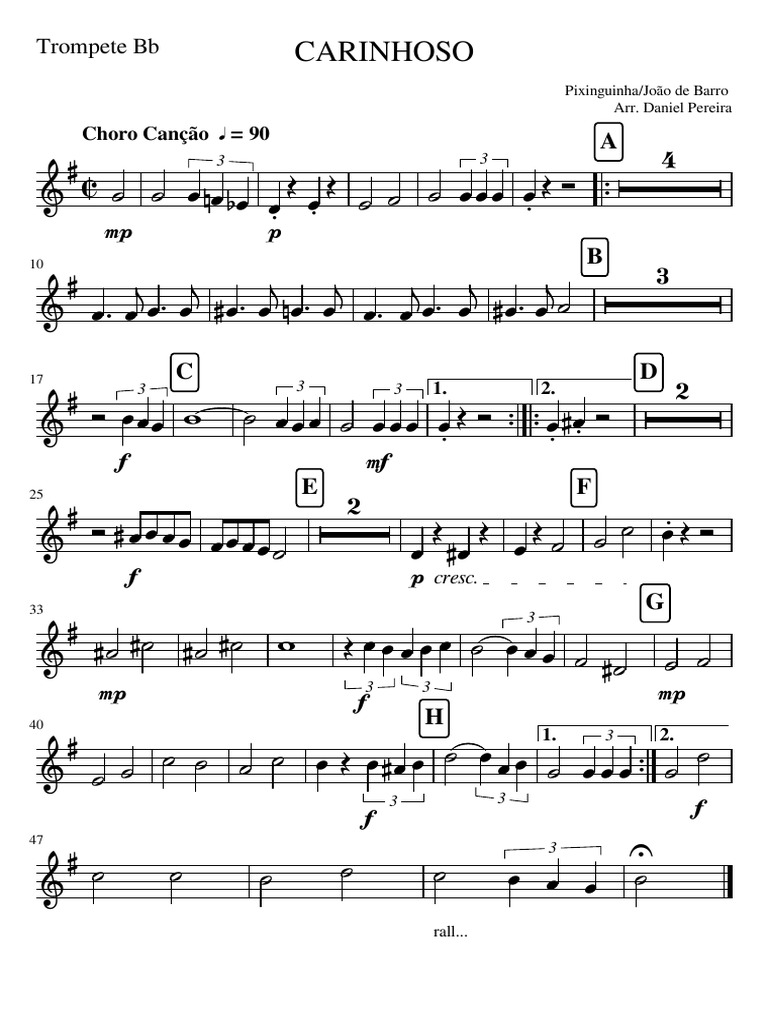 CARINHOSO-Trompete BB | PDF