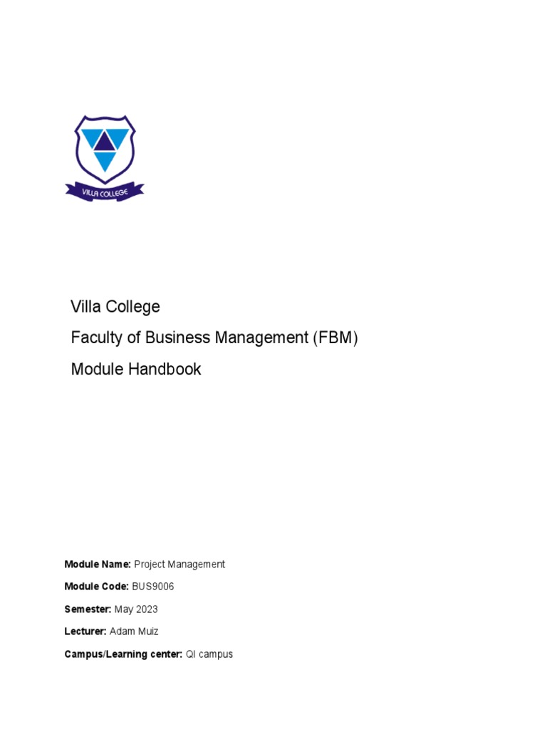 Project Management Module Overview | PDF