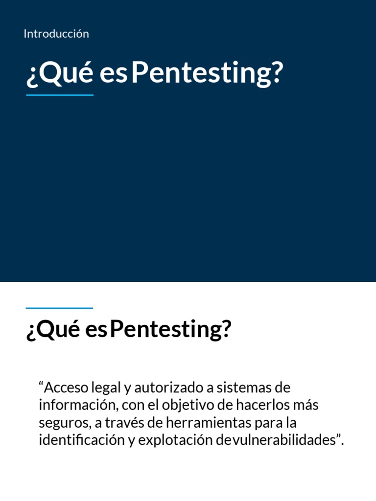 Introducción al Pentesting y Redes | PDF | Protocolo de Control de ...