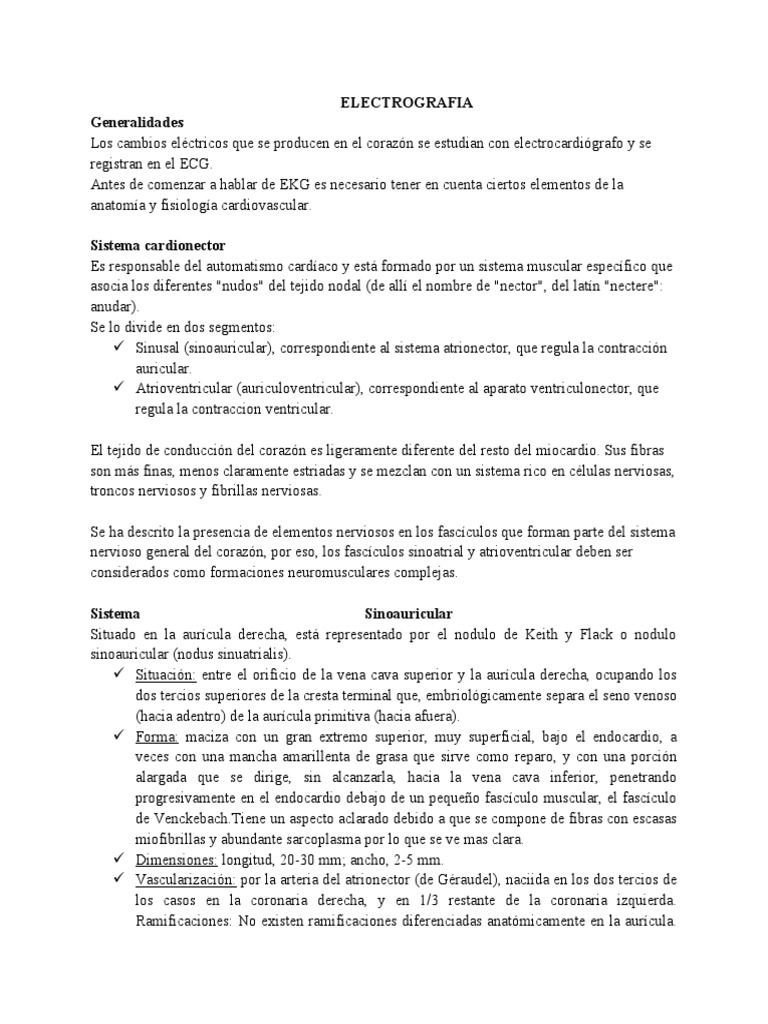 Electro Graf I A | PDF | Electrocardiografia | Corazón