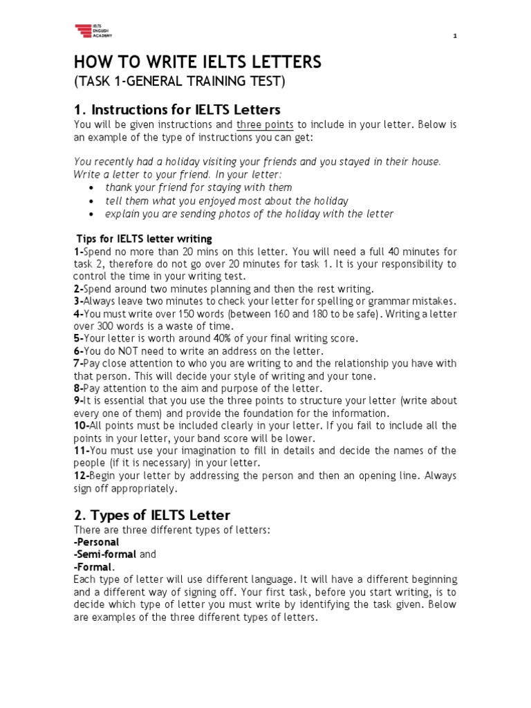 5 Ielts Task 1 (General) Letter | PDF | Madam | Ellipsis