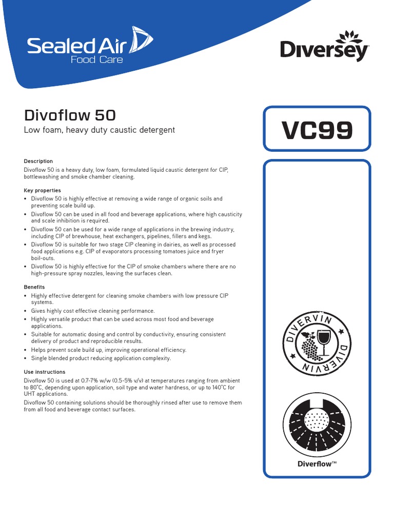 Divoflow 50 VC99 PIS - 2017 - EN | PDF | Acid | Industrial Processes