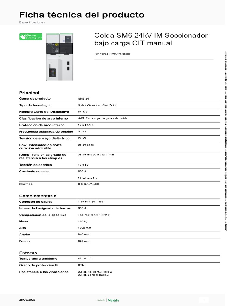 SM6-24 Sm61n3jha6z600000 | PDF | Corriente eléctrica | Electricidad