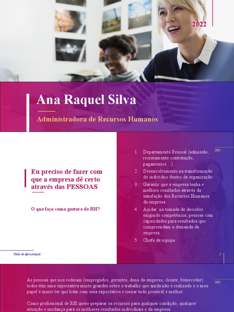 Ana Raquel Silva Gestor RH | PDF