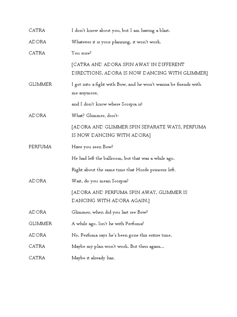 Princess Prom Script | PDF