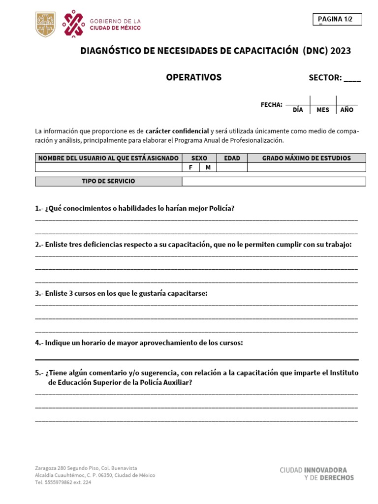 Encuesta DNC OPERATIVOS 2023 | PDF