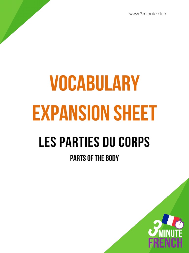 Parties du corps en français | PDF