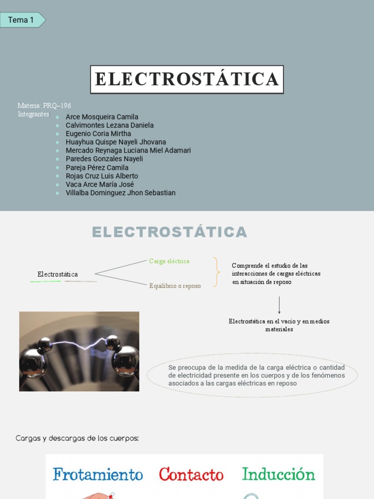 Tema 1 Electrostatica | PDF | Corriente eléctrica | Condensador