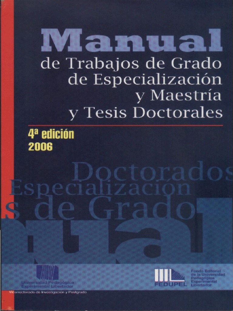 MANUAL_UPEL_2006 | PDF