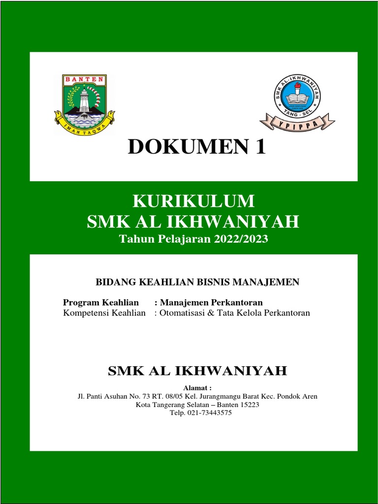 Dokumen 1 KTSP Otkp 2022 | PDF