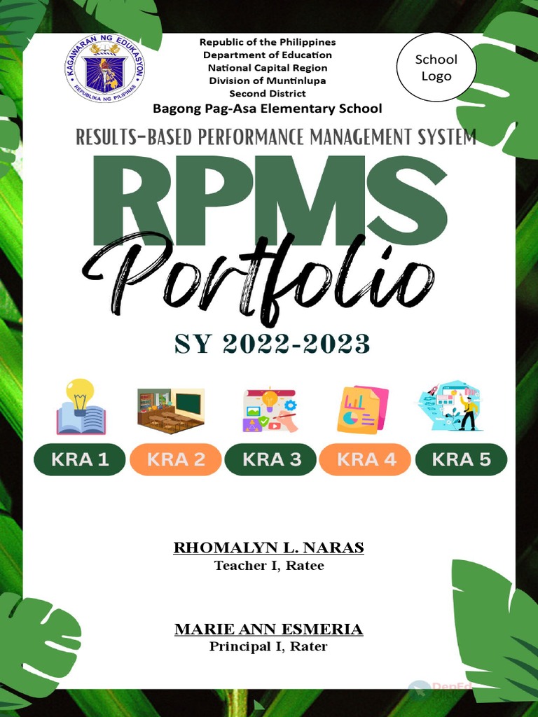 E-RPMS PORTFOLIO (Design 6) - DepEdClick | PDF