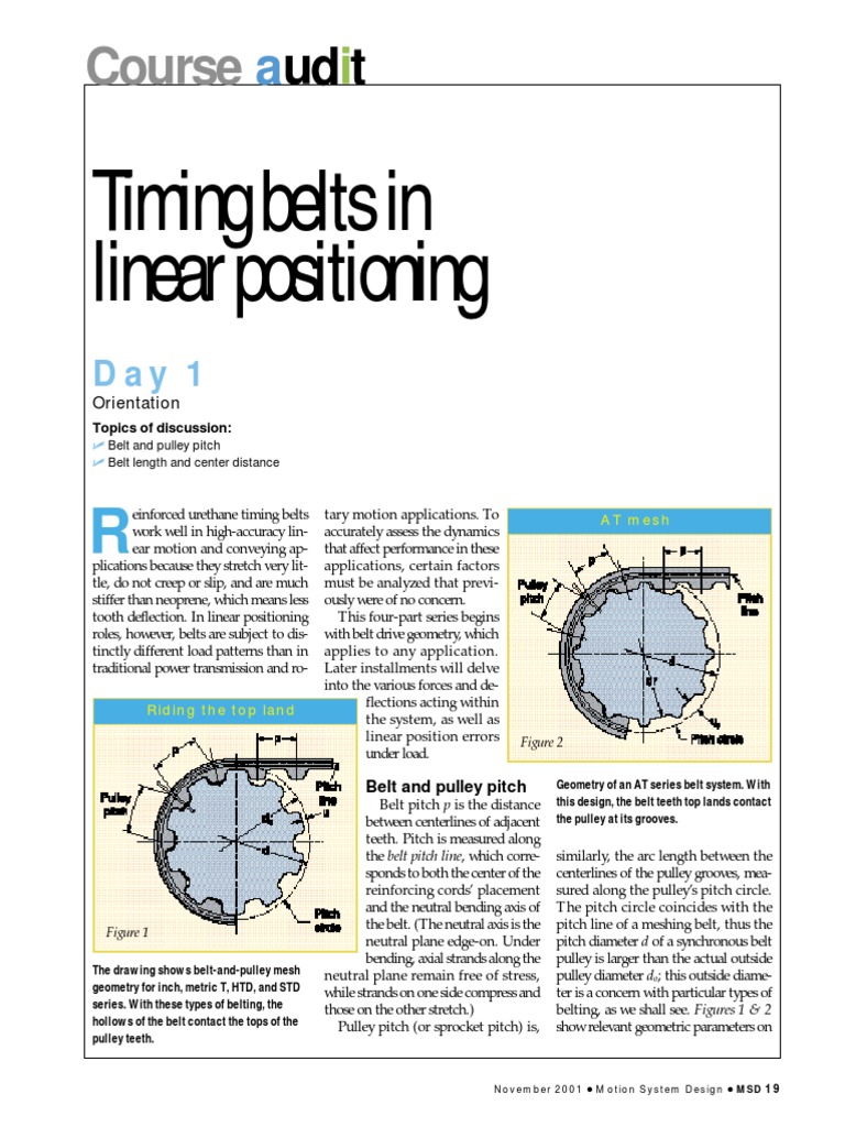 Timing Belts in Linear Positioning Orien | PDF | Belt (Mechanical ...