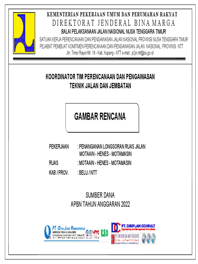 Penanganan Longsoran Jalan Motamasin | PDF