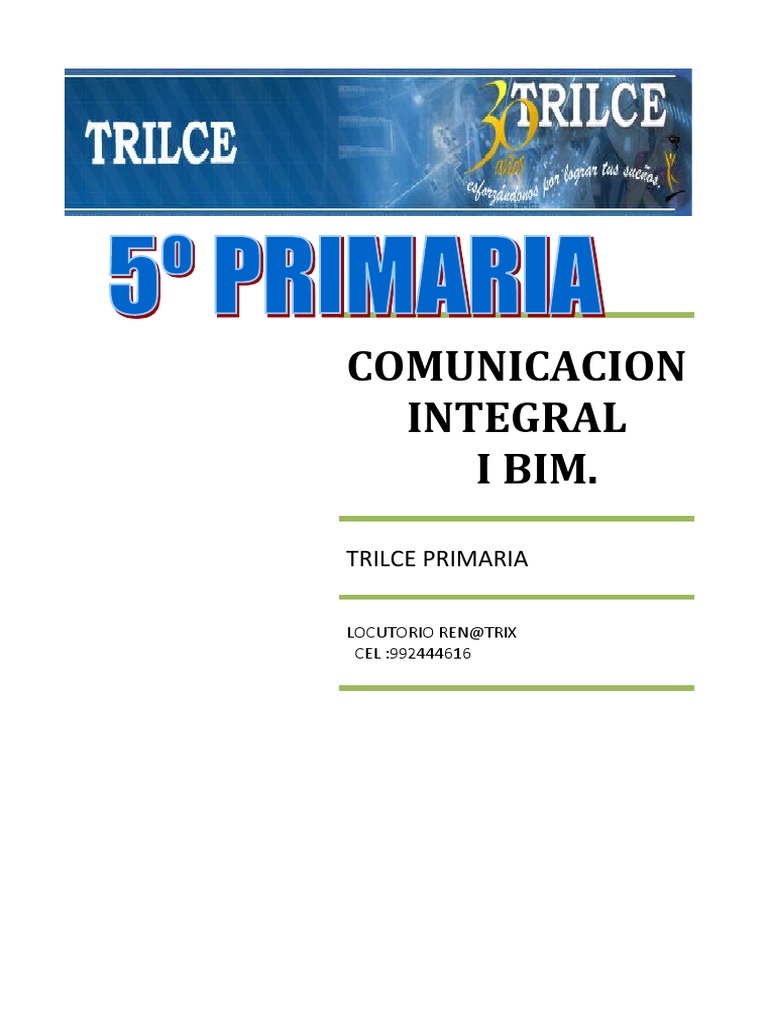 Comun. Integ. I Bim | PDF