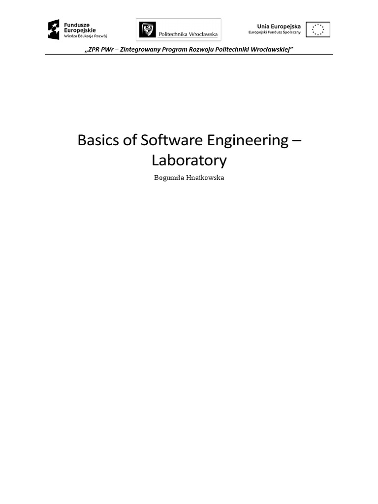Basics of Software Engineering Laboratories | PDF