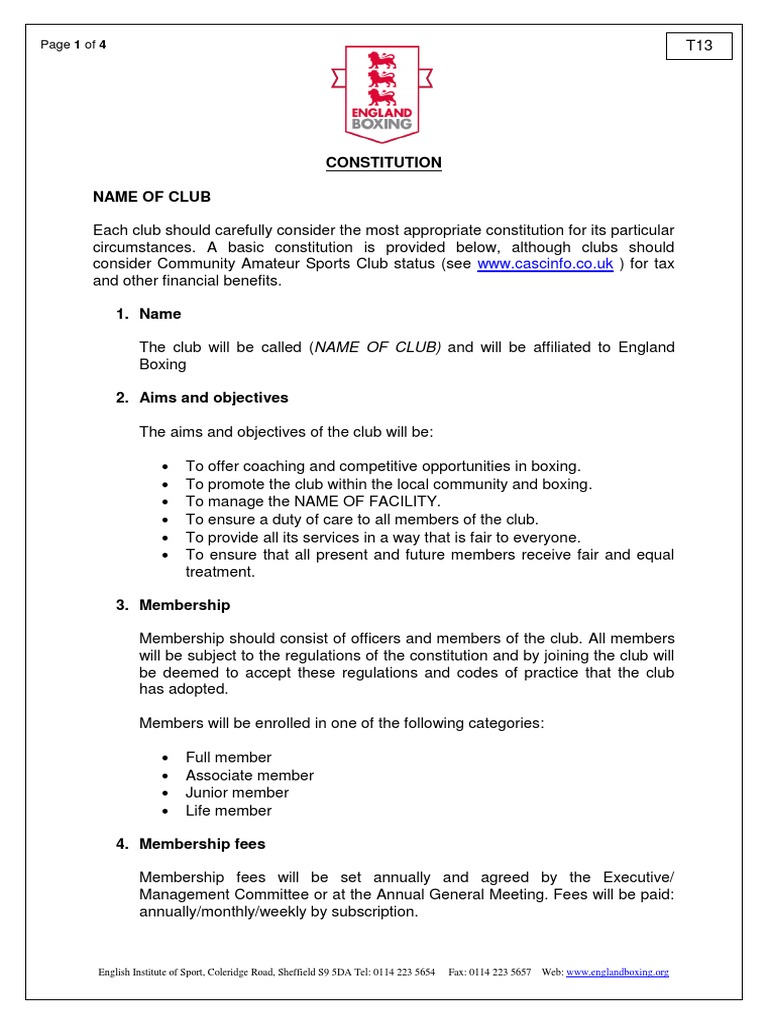 Stokvel Rules for Boxing Clubs | PDF | Business | Finance & Money ...