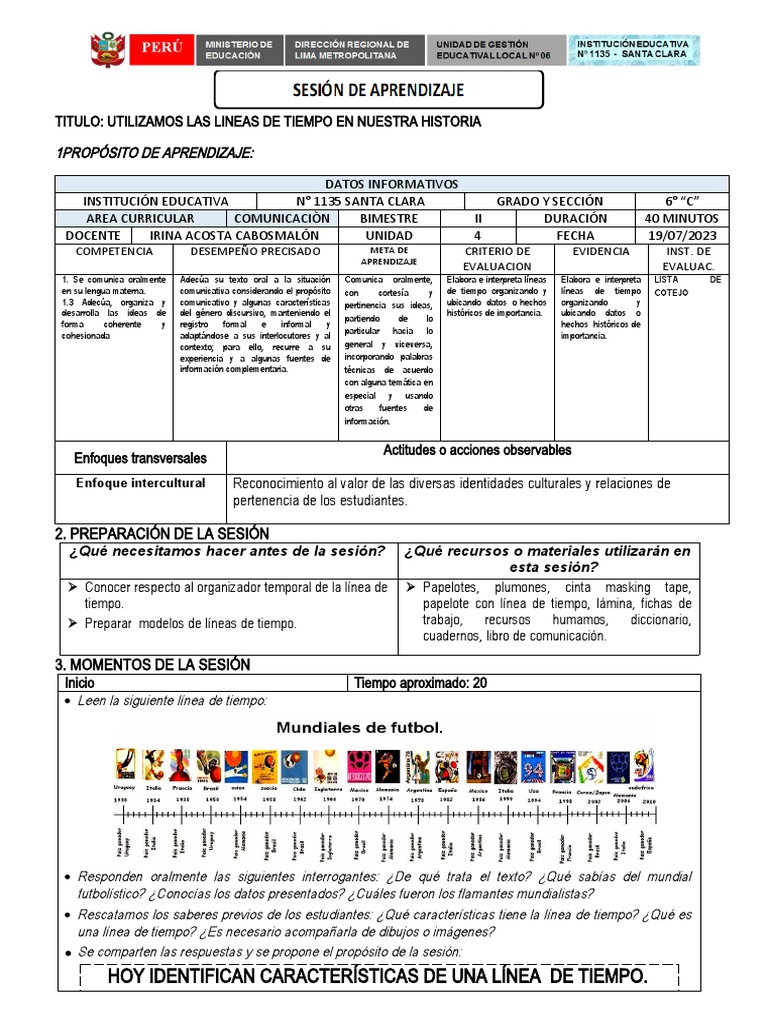 Sesión de Aprendizaje 19 | PDF | Aprendizaje | Ciencia cognitiva