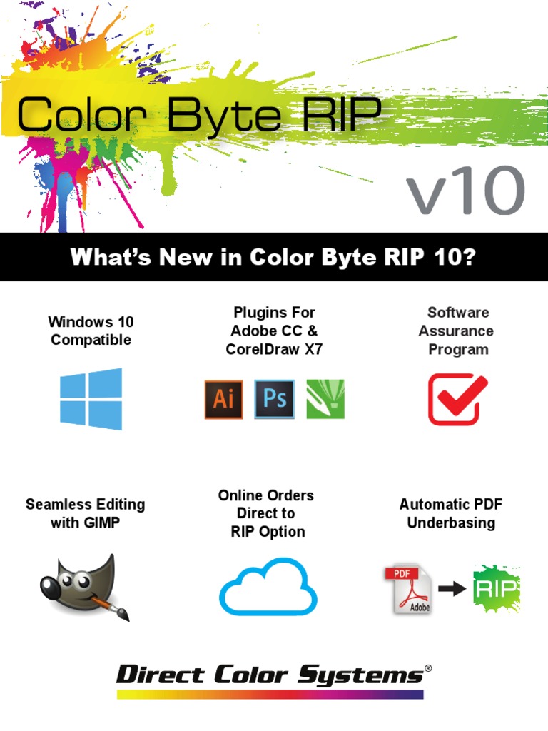 Direct Color Systems CBV10 Spec Sheet REVB040816 | PDF