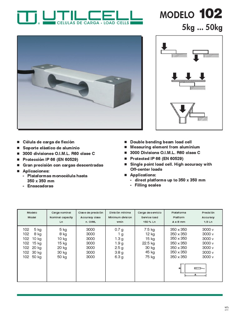 Célula de Carga Utilcell Modelo 102 | PDF