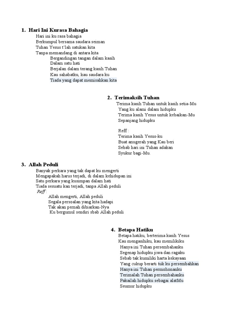 Kumpulan Puji-Pujian | PDF