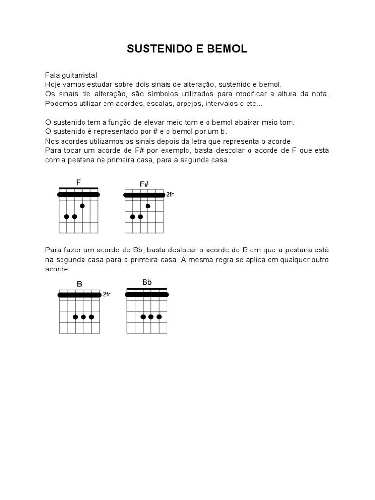 Sustenido e Bemol | PDF