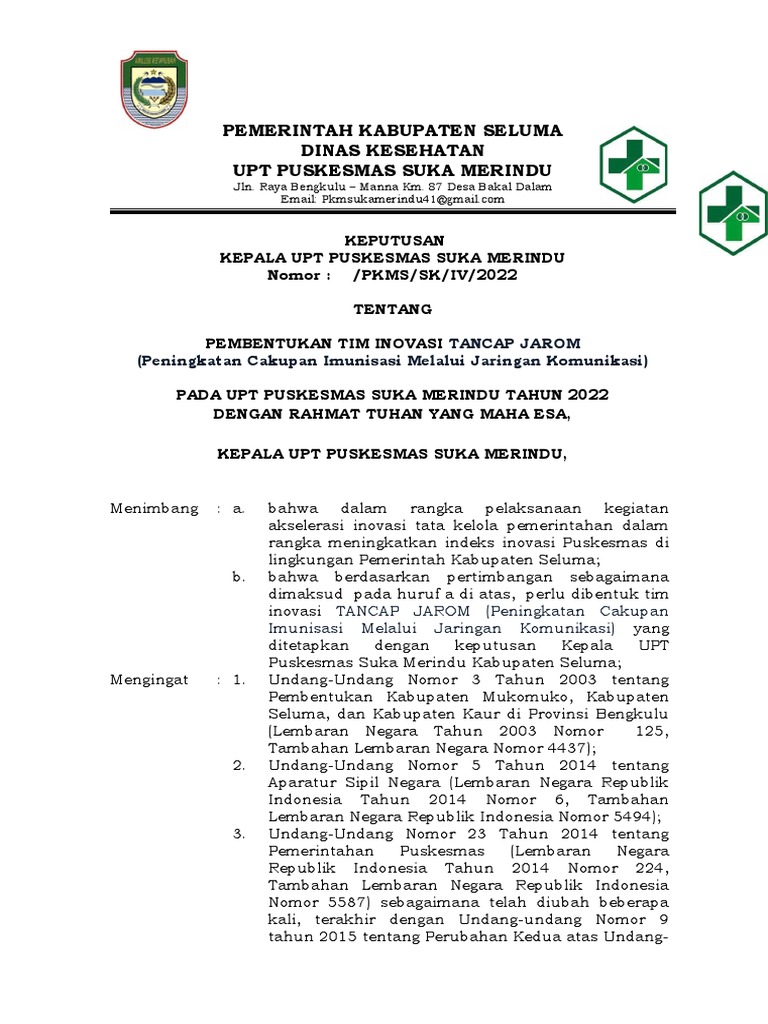 Tim Inovasi TANCAP JAROM 2022 | PDF