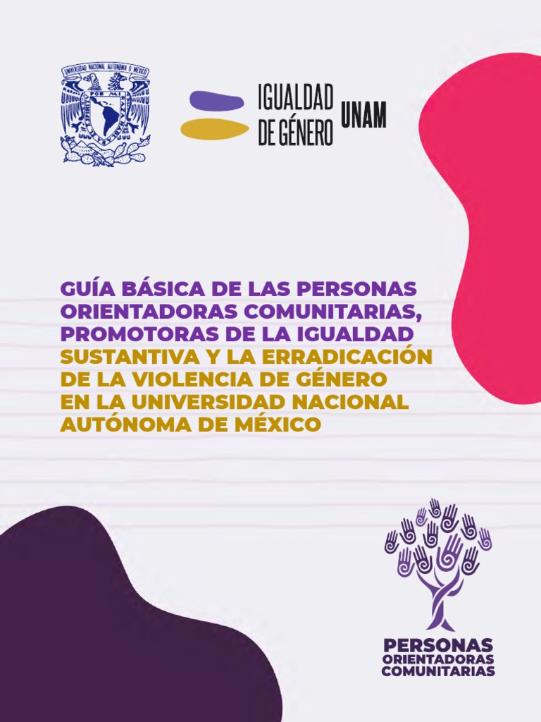 UNAM CIGU Guia Basica de Las Personas Orientadoras Comunitarias 2021 | PDF