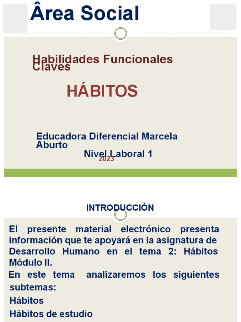 Habitos | PDF