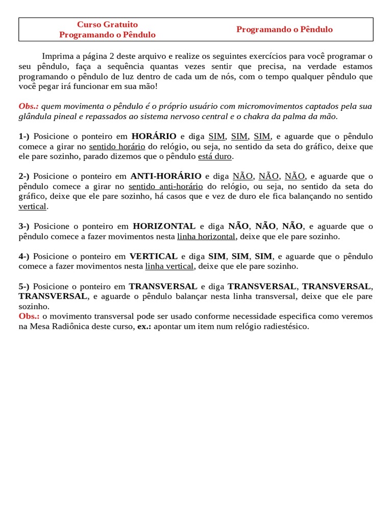 Programando+o+Pêndulo | PDF