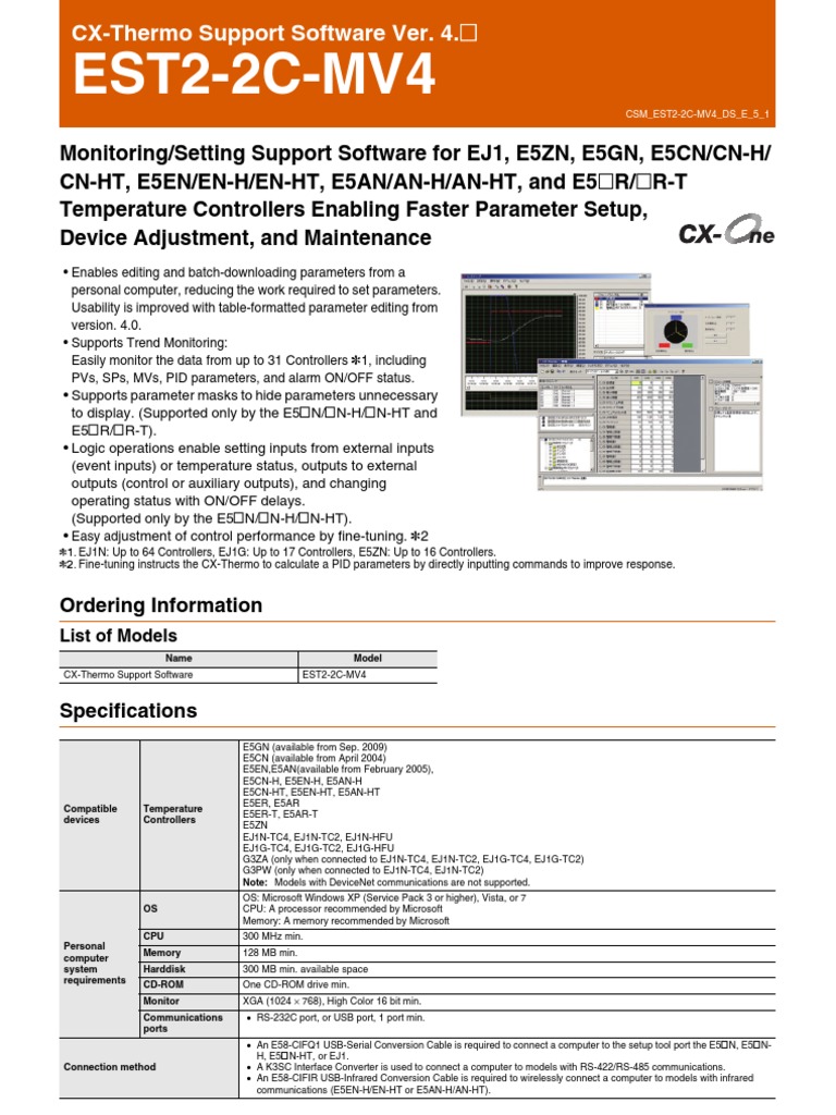 Est2-2c-Mv4 Ds Csm223 Omron Software | PDF | Specification (Technical ...
