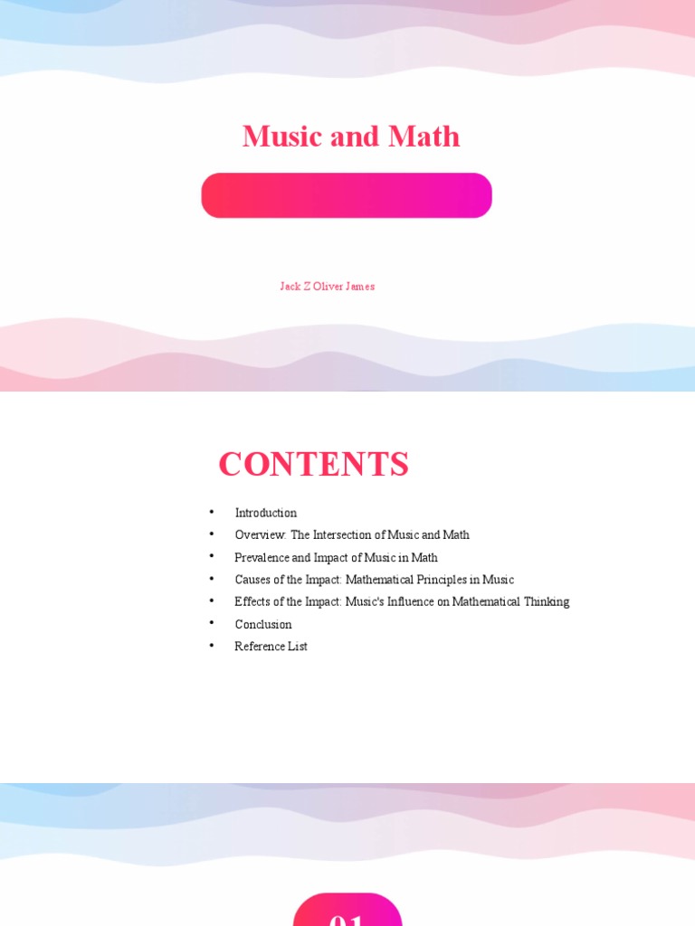 Music's Role in Math Education | PDF | Science & Mathematics