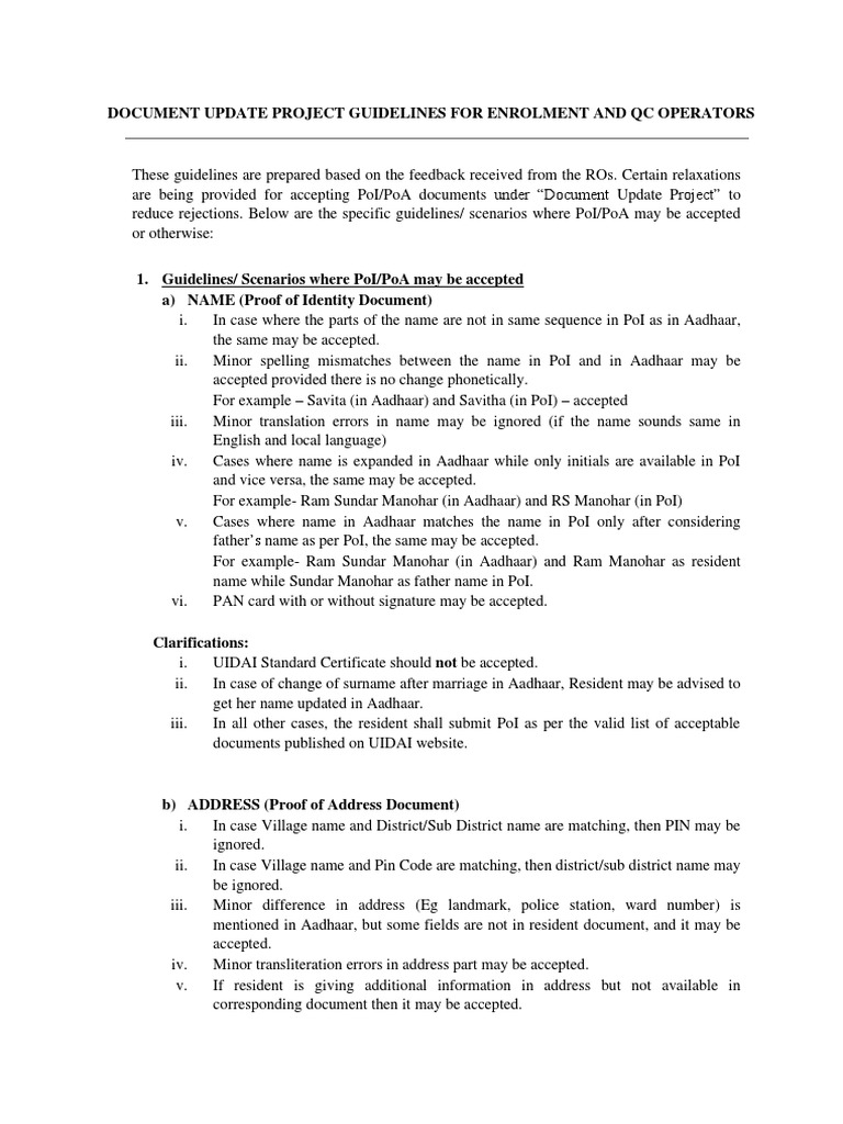 Document Update Project Guidelines | PDF | Authentication | Computing