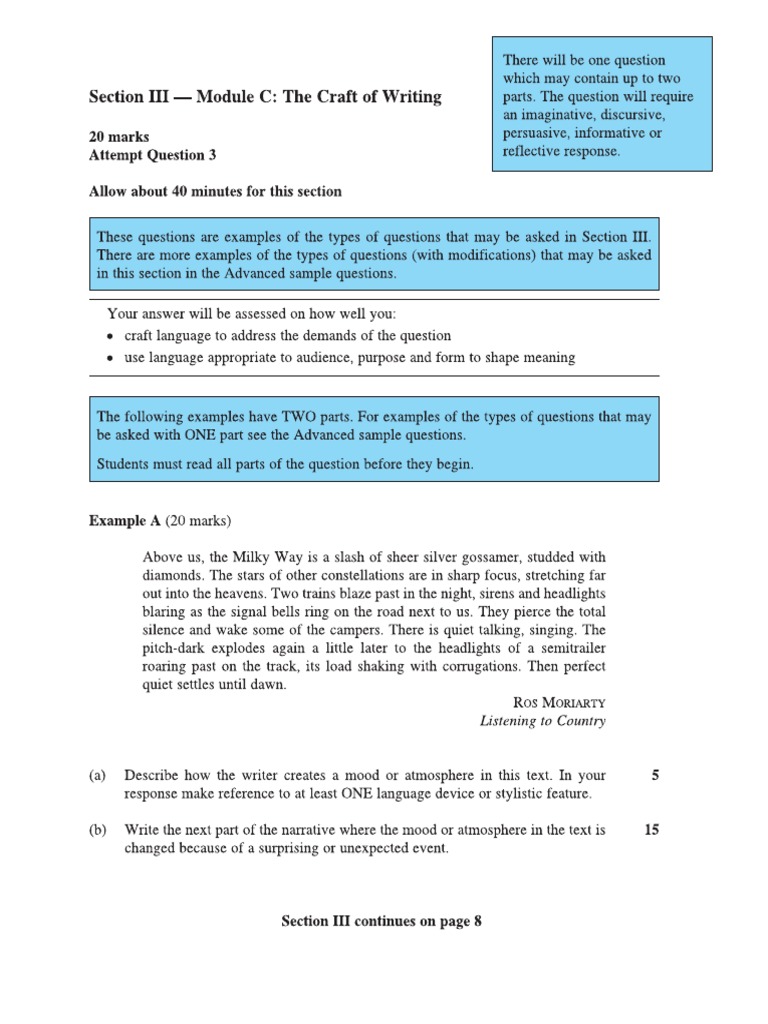 English Standard Module C Stimulus | PDF