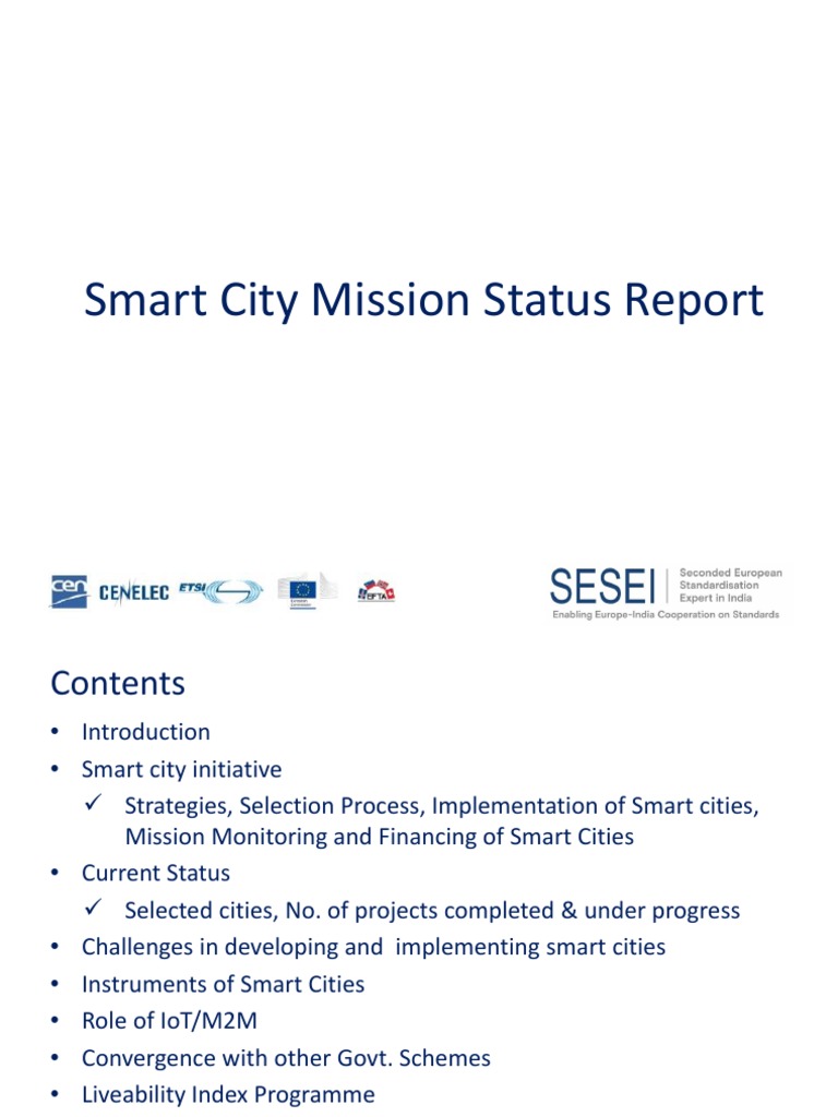 Smart City Mission Status Overview | PDF | Economies