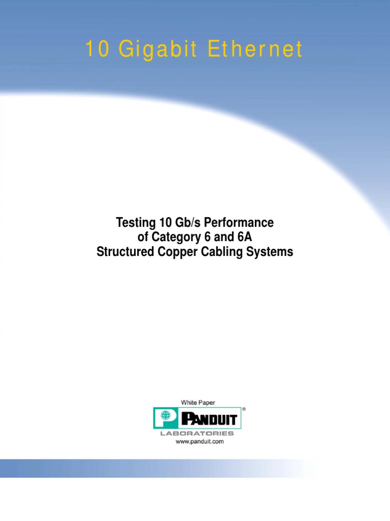 Panduit - Testing 10Gbps WP | PDF | Decibel | Information And ...