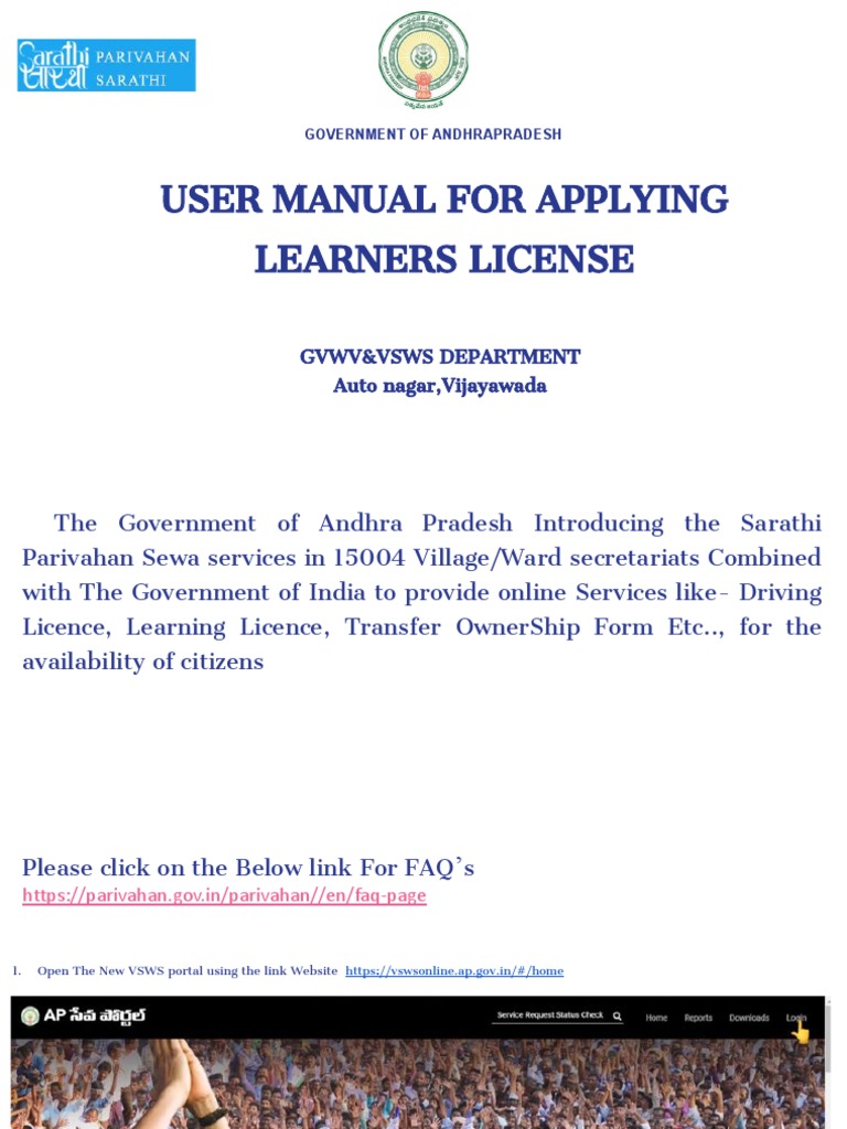 How to Apply for Learner's License in AP | PDF | Business | Finance & Money Management