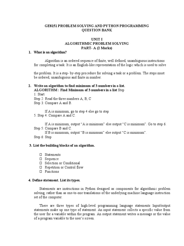 Python-2mark Q A | PDF