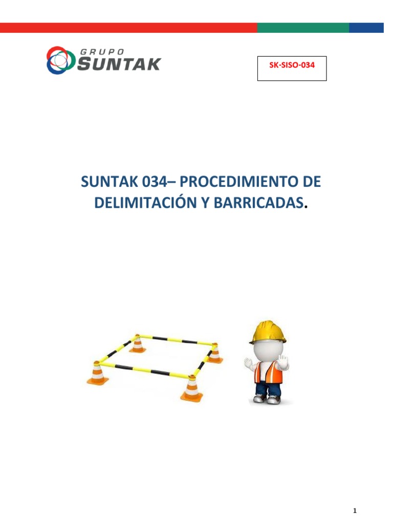 6-.Procedimiento de Delimitación y Barricadas. | PDF