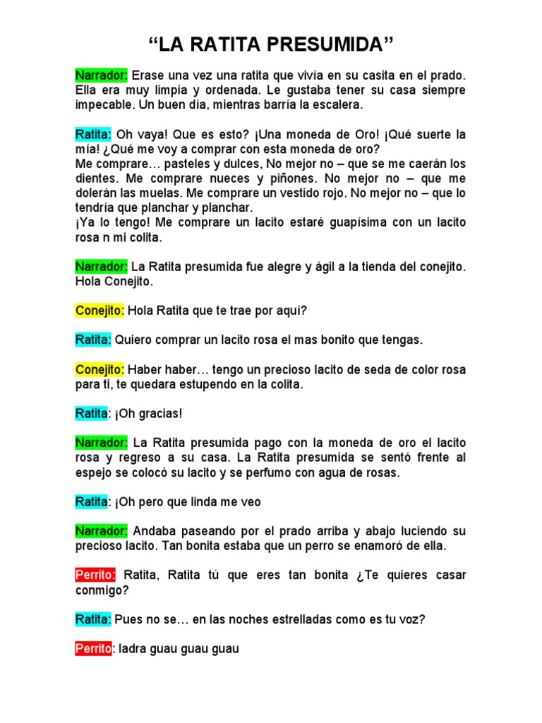 La Ratita Presumida | PDF