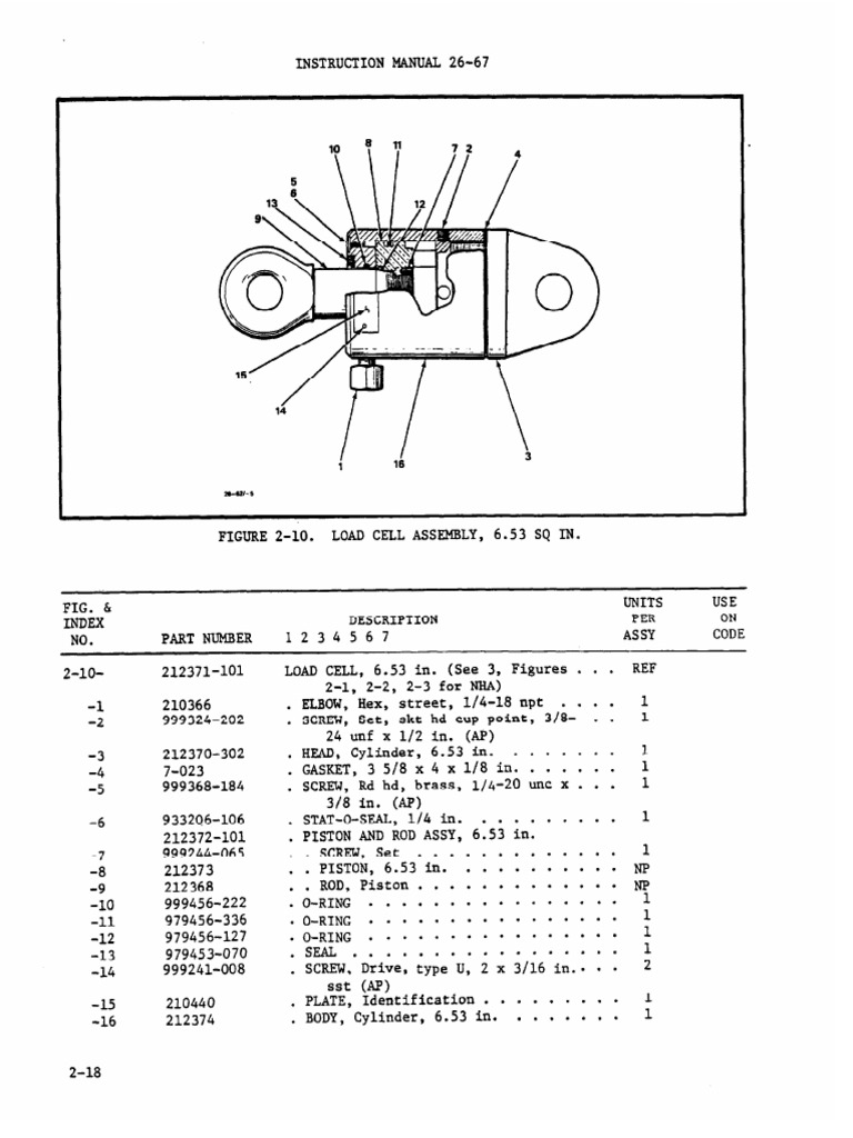 Load Cell Assembly 6.53 SQ Inch | PDF