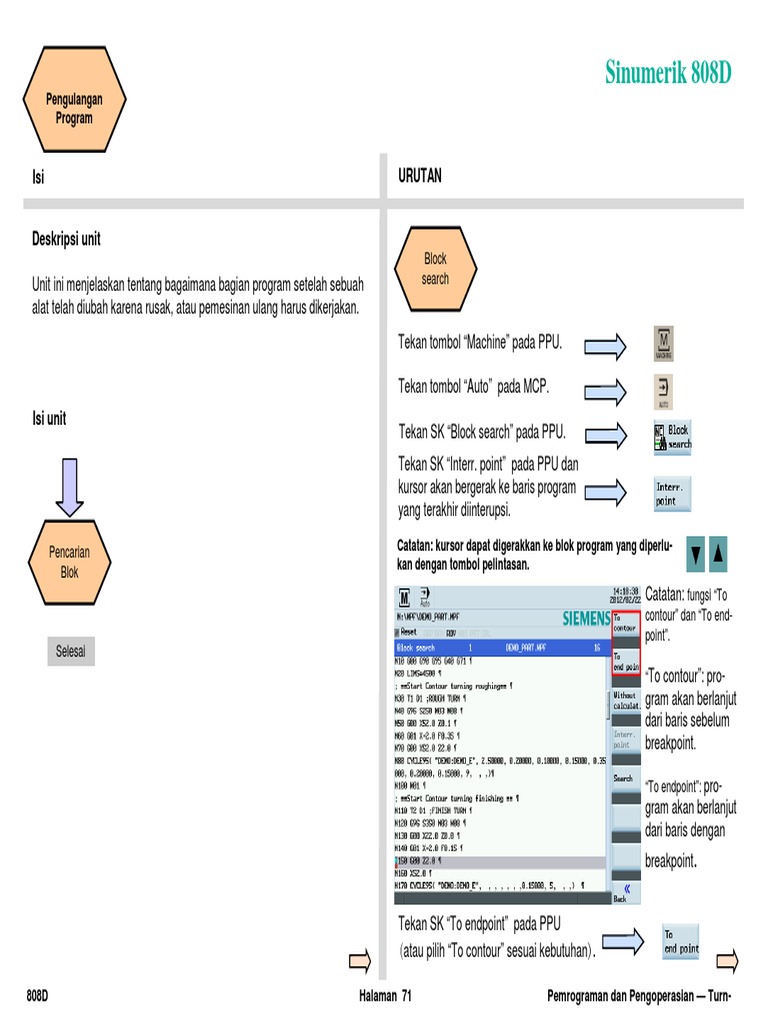 Panduan Pemrograman Sinumerik 808D | PDF