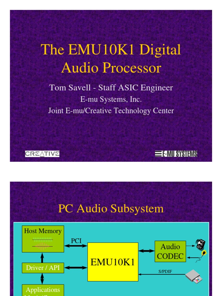 Emu 10 K 1 Audio Signal Processor | Download Free PDF | Sampling (Signal Processing) | Signal ...