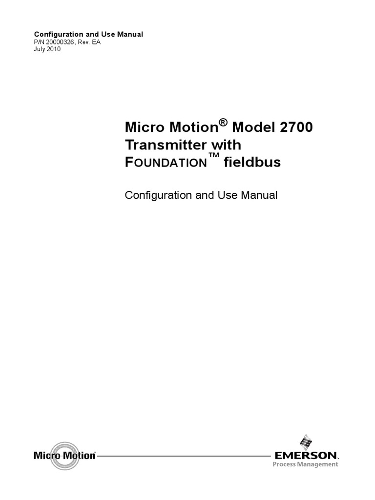 Micromotion 2700 Transmitter | PDF | Flow Measurement | Booting