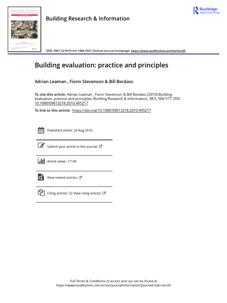 Building Evaluation Practice and Principles | PDF