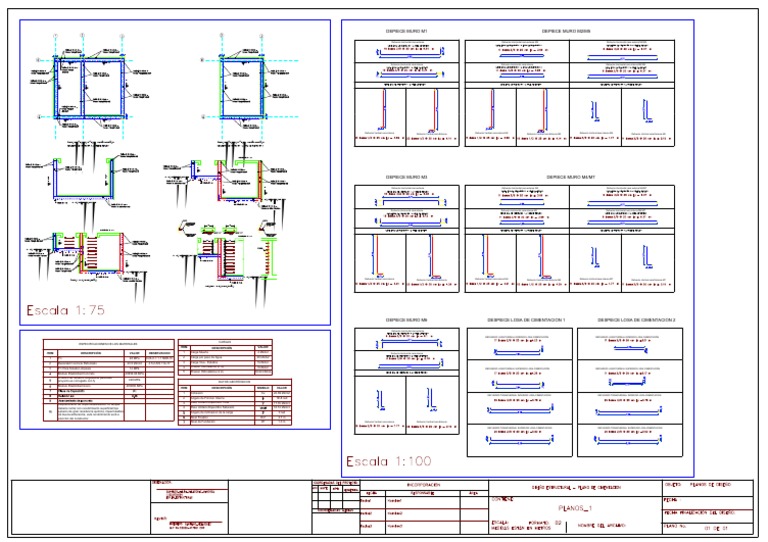 PLANOS DISEÑO POZO v2-PLANO 1 | PDF