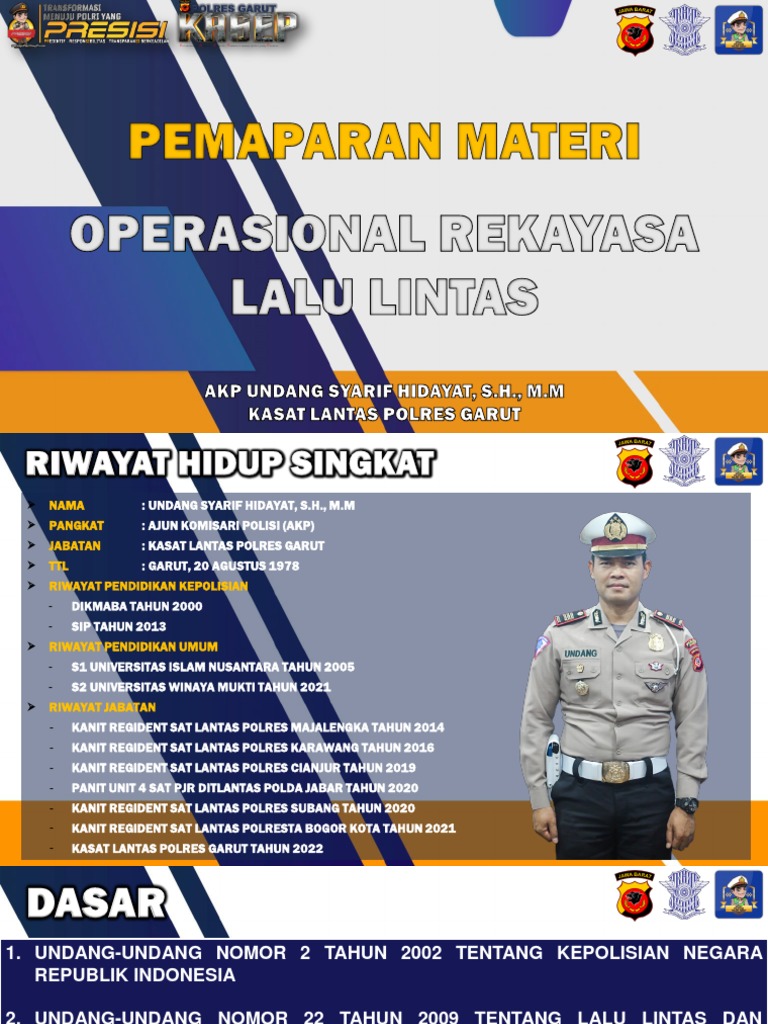 MATERI OPERASIONAL REKAYASA LALU LINTAS | PDF