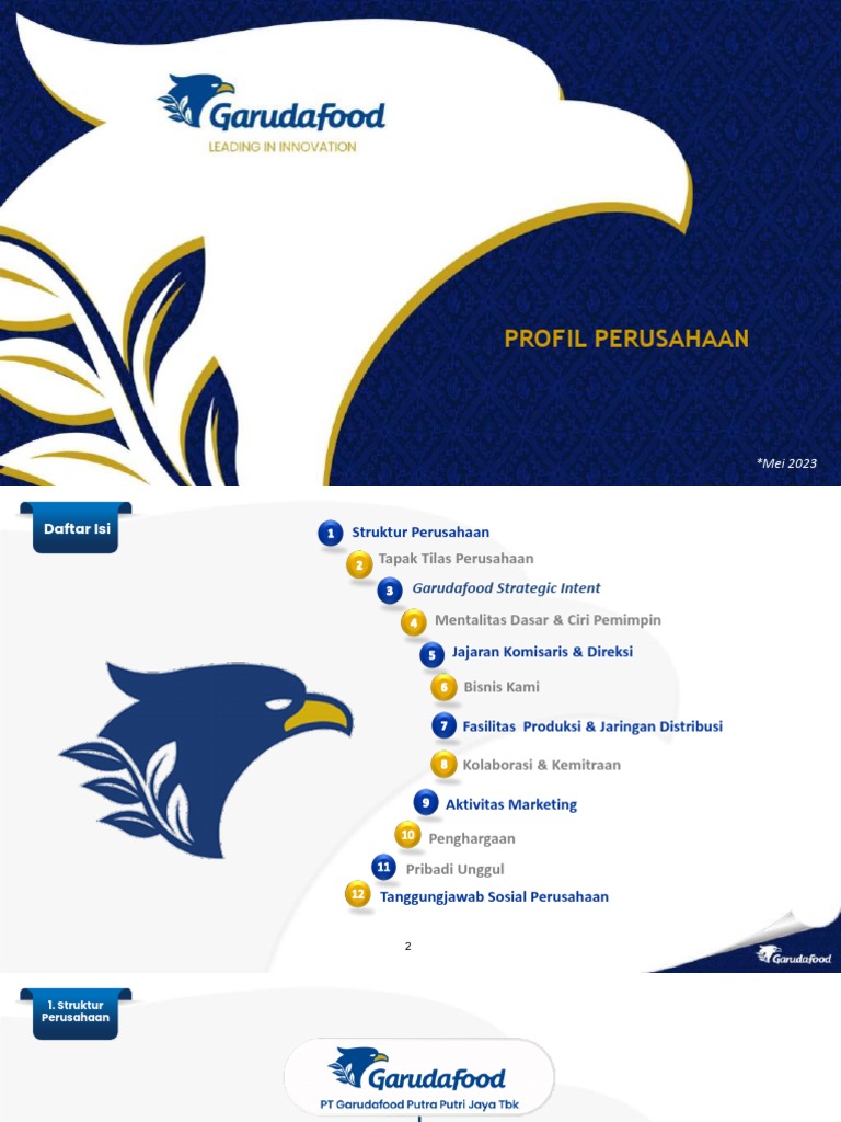 Company-Profile Garuda Food | PDF