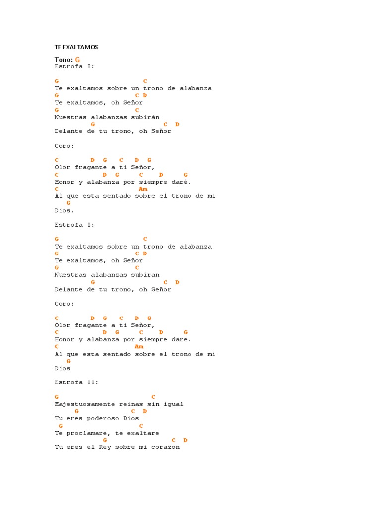 Te Exaltamos | PDF